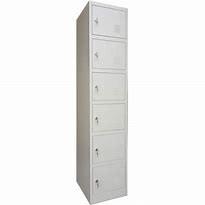 China Slim RAL Metal Storage Cupboard with Locker 6 Doors 0.15m³ Custom Size for sale