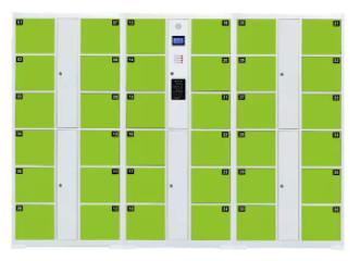 China Smart Parcel Locker Cabinet H1980mm Electrostatic Powder Coating Steel Outdoor Mailbox for sale