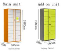 China Smart Delivery Parcel Locker H1980mm Electrostatic Powder Coating ODM Digital Storage Cabinet for sale