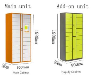 China Smart Delivery Parcel Locker H1980mm Electrostatic Powder Coating ODM Digital Storage Cabinet for sale