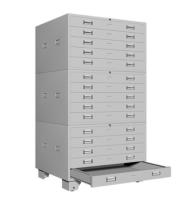China 15 Drawer Locking Lateral File Cabinet 0.096cbm Steel Office Storage for sale