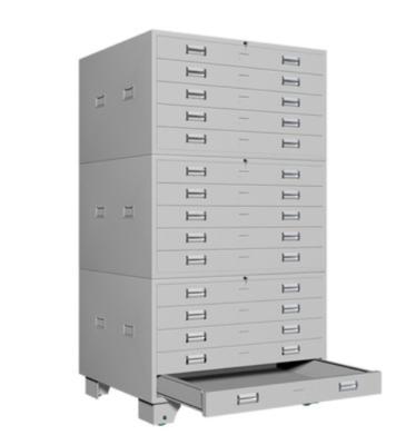 China 15 Drawer Locking Lateral File Cabinet 0.096cbm Steel Office Storage for sale