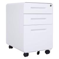 China ODM 3 Drawer Metal Mobile Pedestal 0.02cbm Nightstand for Office Storage for sale