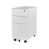 China 0.142cbm Steel 3 Drawer Mobile Pedestal File Cabinet 600x390x500mm for sale