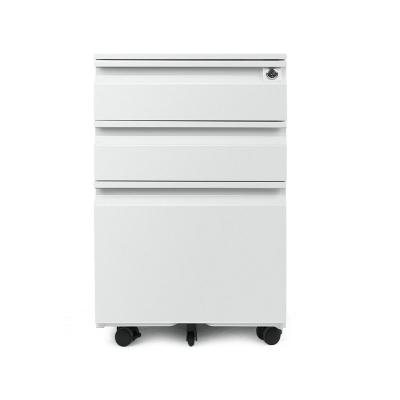 China Full Steel 2 Drawer Mobile Pedestal H600mm Hanging File Storage Cabinet for sale