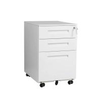 China Vertical 3 Drawer Filing Cabinet 0.7mm Steel Office Mobile Pedestal 40kg Capacity for sale