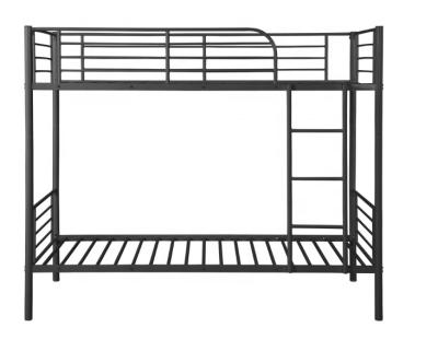 China Heavy Duty Metal Bunk Bed Frame Double Set H1850mm School Dormitory Furniture for sale