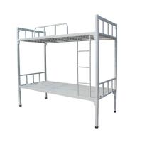 China Heavy Duty Metal Bunk Bed Frame 2000mm Length Steel Loft Bed for Dormitory for sale