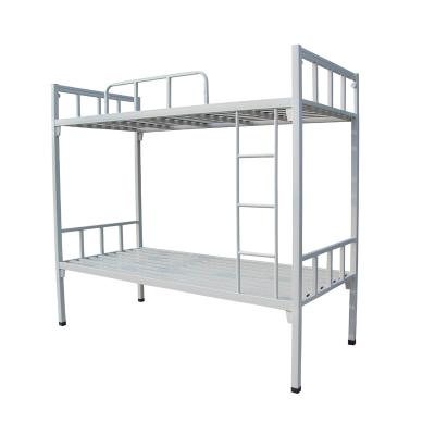 China Heavy Duty Metal Bunk Bed Frame 2000mm Length Steel Loft Bed for Dormitory for sale