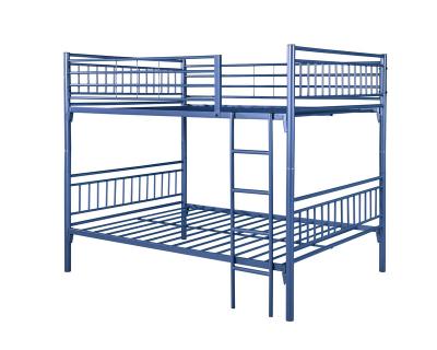 China Heavy Duty Double Steel Metal Bunk Bed 1900x900x1700mm for School Hospital Dormitory for sale