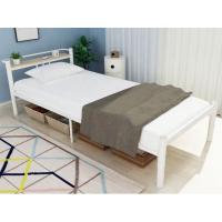 China Modern Style Single Metal Bed Frame 1900x900mm Knocked Down Easy Assembly for sale