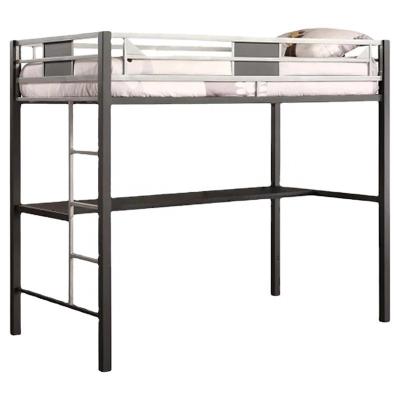 China Double Layer Single Metal Bed Queen Size Metal Bed Frame 1900x900mm for sale