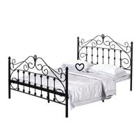 China Single Metal Folding Bed Knock Down Structure Home Furniture for sale