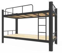 China Heavy Duty Detachable Metal Frame Adult Double Steel Bunk Bed 2000mm L x 900mm W for sale