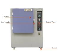 China Precision Anti Yellowing Aging Test Chamber 500×500×600mm with 300W UV Lamp and 200℃ Temperature Range for sale