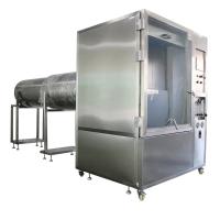 China Laboratory Rain Water Spray Tester for Weather Resistance Evaluation - 0.07L/Min Flow Rate, 600x600x600mm Interior for sale