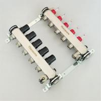 China Stainless Steel Floor Heating Manifolds Set With Flow Meter , Flow Meter SS Manifold for sale