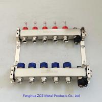 China preassembled stainless steel floor heating manifold set for sale