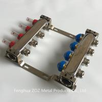 China 4 Loop Heating Manifold with Mixing Valve and Pump  ,Hight quality underfloor water heating system stainless steel manif for sale