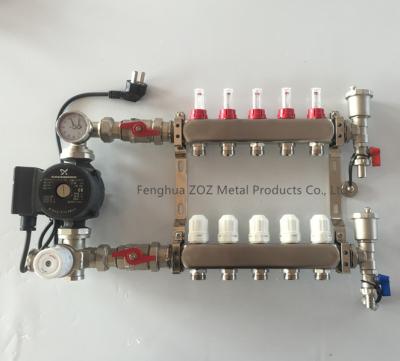 China Stainless Mixing Manifold for Floor and Under Floor Heating System for sale