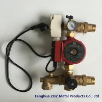 China 4 Loop Heating Manifold with Mixing Valve and Pump  ,Hight quality underfloor water heating system stainless steel manif for sale