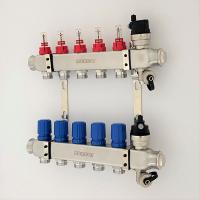 China Under Floor Central Heating Manifolds ,Stainless Steel Flow Meter Manifold for sale