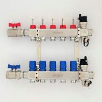China Under Floor Central Heating Manifolds ,Stainless Steel Flow Meter Manifold for sale