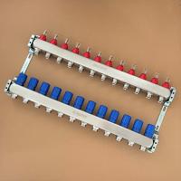 China 12 Circuits stainless steel radiant floor heating manifold for sale