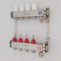 China ZZ18155 PEX Radiant Floor Heating Stainless Steel Manifold Set , Underfloor Heating Manifolds Stainless Steel Manifold for sale