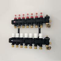 China Radiant Floor Heat Manifolds, EP Radiant Heat Manifold,Nylon Manifold with flow meter with bracket for Radiant heating for sale