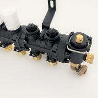 China Radiant Floor Heat Manifolds, EP Radiant Heat Manifold,Nylon Manifold with flow meter with bracket for Radiant heating for sale