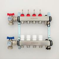 China stainless steel radiant water heating manifolds for central heating system, floor heating manifold for sale