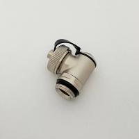 China Heating Manifold End Cap Drain Valve , Manifolds End Cap with Vent & Drain Valve for sale