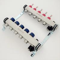 China Stainless Steel Central Floor Heating Pipe Manifold , Pex Radiant Floor Heating Manifold Assembly for sale
