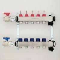 China Stainless Steel Central Floor Heating Pipe Manifold , Pex Radiant Floor Heating Manifold Assembly for sale