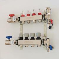 China Stainless Steel UFH 4-Port Manifolds for Underfloor Heating systems for sale