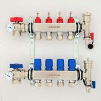 China Manifolds for Underfloor Heating System , Stainless Steel Manifold Flow Meter Valve for sale