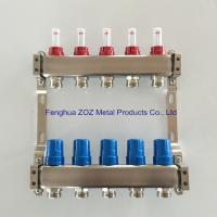 China Stainless Steel Flow Meter Manifolds for Underfloor Heating Systems for sale