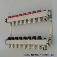 China Stainless Steel Floor Heating Manifold Set with Flow Meter for sale