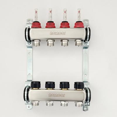 China Stainless steel manifold for hydronic underfloor heating for sale