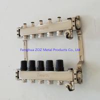 China ZZ18056 Stainless Steel Underfloor Heating Manifold with Adjust Valves for sale