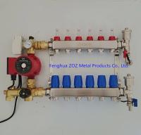 China Stainless Steel Radiant Floor Heating Manifold Set for sale