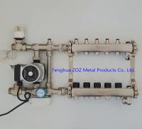 China Stainless Steel Radiant Floor Heating Manifold Set for sale