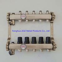 China Stainless Steel Hydronic Pex Radiant Heating Manifolds for sale