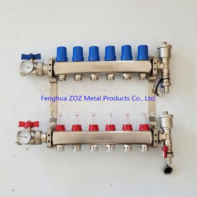 China 6 Branch Floor Heating Manifold for Underfloor Heating System Products for sale