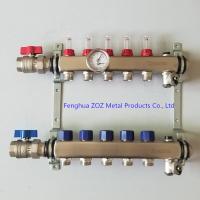 China Radiant Floor Heating Manifold Set of Stainless Steel 304 , PEX Radiant Heating Manifolds for sale