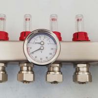 China Radiant Floor Heating Manifold Set of Stainless Steel 304 , PEX Radiant Heating Manifolds for sale