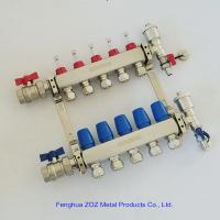 China Stainless Steel Radiant Heat Manifold Assembly w/ Flow Meter for sale