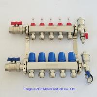 China Stainless Steel Radiant Heat Manifold Assembly w/ Flow Meter for sale
