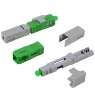 China Alligator clip, flank U wedge, SM, 52mm, for drop cable, vertical input, SC/APC Fiber Optic Fast Connectors for sale